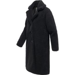 Ragwear Damen Fellimitatmantel "Tedyco YOUMODO", schwarz, Gr. XL, Pl&uuml;sch, Obermaterial: 100% Polyester. Innenfutter: 100% Polyester, M&auml;ntel,