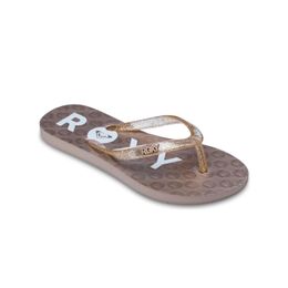 Roxy Jungen Sandale "Rg Viva Sparkle", Gr. 35, braun, Obermaterial: 98% Synthetik Tr/ 2% Metall, Futter: 100% Synthetik, Laufsohle: 100%