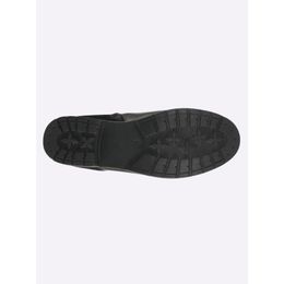 sheego Damen Weitschaftstiefel, Gr. 39, schwarz, Rindsleder, Schuhe