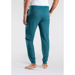 Herren Sweathose, BENCH. LOUNGEWEAR, Gr. 44, blau, Sweatware, Obermaterial: 60% Baumwolle, 40% Polyester, unifarben, Basic, Hosen, Jogginghose mit