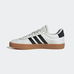 Damen Sneaker "VL COURT 3.0", adidas Sportswear, Gr. 38, wei&szlig;, Leder, Textil, Schuhe, Design auf den Spuren des adidas Samba