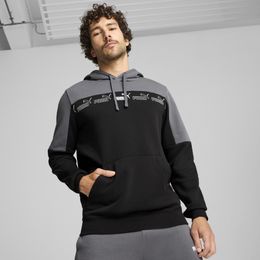 Puma Herren Hoodie "Around The Block Hoodie Herren", grau, Gr. L, Obermaterial: 66% Baumwolle, 34% Polyester; Kapuzenfutter: 100% Baumwolle; Rippe: