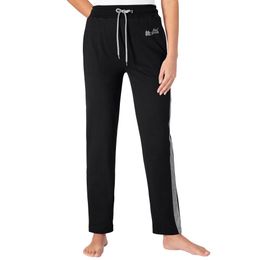 feel good Damen Homewearpants, Gr. 36, schwarz, 100% Baumwolle, unifarben, Hosen