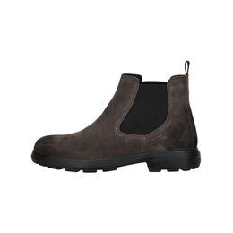 Geox Herren Stiefelette "Geox Stiefelette Leder/Textil", Gr. 46mud, Leder, Textil, Schuhe