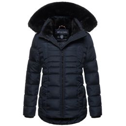 Navahoo Damen Winterjacke "Lissandra", blau, Gr. S, Obermaterial: 100% Polyester. Innenseite: 100% Polyester, Jacken, mit hochwertigem Steppdesign