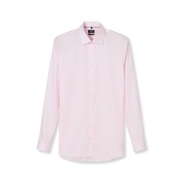 OLYMP Herren Businesshemd "OLYMP No. Six, Super Slim, Kent", rosa, Gr. 45, 97% Baumwolle, 3% Elastolefin, Hemden