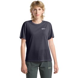 Jack Wolfskin Damen Funktionsshirt "VONNAN S/S T W", grau, Gr. XS, Obermaterial: 100% Polyester, Shirts