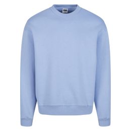 Urban Classics Herren Sweater "Urban Classics Fluffy Crewneck"powderblau, Gr. S, unifarben, 70% Baumwolle, 30% Polyester, Sweatshirts