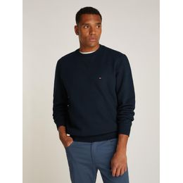 Tommy Hilfiger Herren Sweatshirt "ESSENTIAL FLEECE CREWNECK", blau, Gr. M, unifarben, Sweatware, Obermaterial: 60% Baumwolle, 40% Polyester,