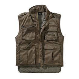 Jerseyweste Brandit "Brandit Herren Ranger Vest", Herren, Gr. 4XL, olive, 80% Polyester, 20% Baumwolle, Westen