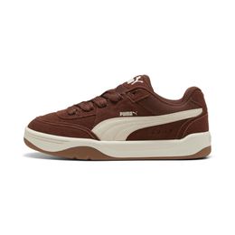 Puma Damen Sneaker "PARK LIFESTYLE SK8 SD", Gr. 44chestnut braun, alpine snow, Leder, Schuhe