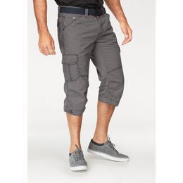 MAN'S WORLD MAN'S WORLD Herren Cargobermudas, grau, Gr. 56, unifarben, Obermaterial: 100% Baumwolle, Hosen, in 3/4-L&auml;nge