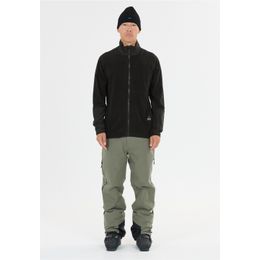 SOS Herren Fleecejacke "Bromo"schwarz, Gr. S, unifarben, 92% Polyamid, 8% Elasthan, Jacken, mit atmungsaktiver Eigenschaft