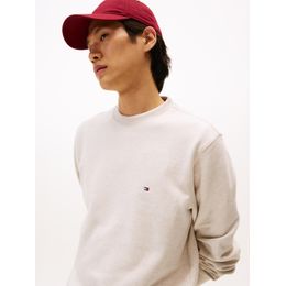 Tommy Hilfiger Herren Sweatshirt "ESSENTIAL TERRY CREWNECK", beige, Gr. XL, Sweatware, Obermaterial: 100% Baumwolle, Sweatshirts