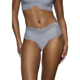 Triumph Damen Maxislip "Lift Smart", Gr. XL, blau, Microfaser, Obermaterial: 84% Polyamid, 16% Elasthan. Spitze: 90% Polyamid, 10% Elasthan,