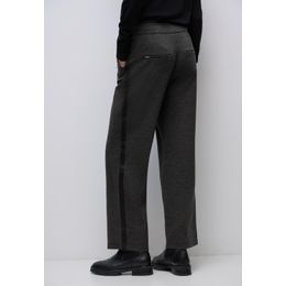 Street One Damen Jogger Pants, grau, Gr. 38, unifarben, Stoff, 61% Viskose, 25% Polyamid, 9% Polyester, 5% Elasthan, Hosen, High Waist