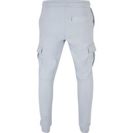 Urban Classics Herren Cargohose "Urban Classics Herren Fitted Cargo Sweatpants", blau, Gr. XL, unifarben, 80% Baumwolle, 20% Polyester, Hosen