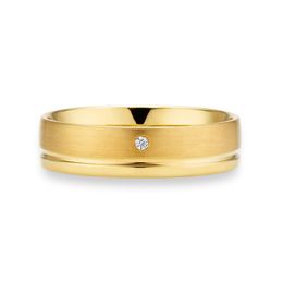 Phoenix PH&Ouml;NIX Damen Trauring "Schmuck Partnerring Ehering Verlobungsring Freundschaftsring", 66, 0,01 SI = kleine Einschl&uuml;sse mit Brillant, Silber 925