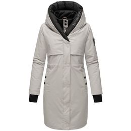 Navahoo Damen Kurzmantel "Snowelf", grau, Gr. XXL, Obermaterial: 45% Baumwolle, 55% Nylon; Futter: 100% Polyester; Wattierung: 100% Polyester;