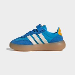 M&auml;dchen Sneaker "BARREDA DECODE KIDS", adidas Sportswear, Gr. 34, blau, Leder, Textil, Schuhe, inspiriert vom Design des Handball Spezial, f&uuml;r Kinder