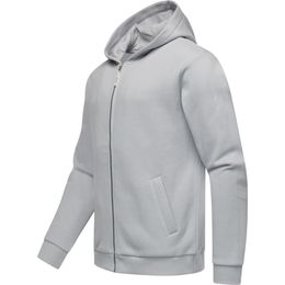 Ragwear Herren Sweatjacke "Natten", wei&szlig;, Basic, Gr. XL, Material: 70% Baumwolle, 30% Polyester, Sweatjacken, Weiche Herren Alltagsjacke mit Kapuze