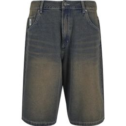 Karl Kani Herren Shorts "Karl Kani OG Denim Baggy Jorts"dunkelblau, Gr. 28, unifarben, 64% Baumwolle, 19% Polyester, 17% Viskose, Hosen