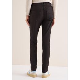 Cecil Damen 5-Pocket-Hosetartufo braun, Gr. 30, leicht gl&auml;nzend, Stoff, 76% Viskose, 21% Nylon, 3% Elasthan, Hosen, mit leichtem Glanz