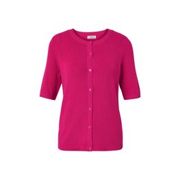 Tchibo - Feinstrick-Cardigan mit Leinen - Damen - Gr. S - pink