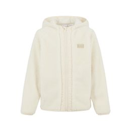 Karl Kani Kinder Kapuzenpullover "Karl Kani Signature Rubber Patch Teddy Zip Hoodie"vanilla, Gr. 110, unifarben, 100% Polyester, Pullover