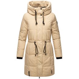 Navahoo Damen Steppmantel "Zuckertatze XIV", beige, Gr. XS, Oberstoff: 100% Polyester; Futter: 100% Polyester; Wattierung: 100% Polyester;