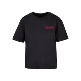 MISS TEE Damen T-Shirt "Miss Tee Damen Three In A Row Tee"schwarz, Gr. L, bedruckt, 100% Baumwolle, Shirts