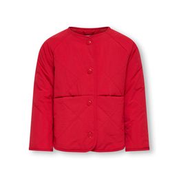 KIDS Only M&auml;dchen Steppjacke "KMGROSALINA QUILTED JACKET OTW NOOS"barbados cherry print:strawberry, Gr. 116, unifarben, Web, Obermaterial: 100%