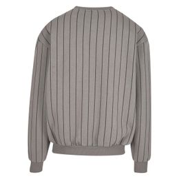 Karl Kani Herren Rundhalspullover "Karl Kani Autograph Pinstripe Sweat Os Crewneck"grau, Gr. XS, gestreift, 70% Baumwolle, 30% Polyester, Pullover