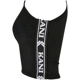 Karl Kani Damen Muskelshirt "Karl Kani Damen KKWQ22001BLK KK Small Signature Tape Top"schwarz, Gr. M, unifarben, 95% Baumwolle, 5% Elasthan, Shirts