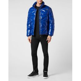 Philipp Plein Herren Blouson "Hexagon"14, dunkelblau, Gr. 5XL, Obermaterial: 100% Polyamid; Futter: 100% Polyamid; F&uuml;llung: 100% Polyester, Jacken