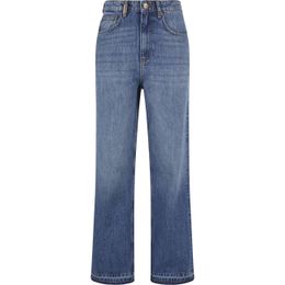 2Y STUDIOS Damen Bequeme Jeans "2Y Studios Vulna Open Hem Jeans"midblau, Gr. 26, unifarben, 100% Baumwolle, Jeans