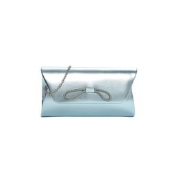 Clutch Tamaris "Clutch TAS Amalia Loop", Damen, Gr. B/H/T: 23cm x 13cm x 6cm 0, blau (lightsky 531), Polyurethan, Taschen