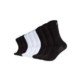 Kurzsocken CAMP DAVID "Socken 9er Pack", Herren, Gr. 43-46, bunt (2xschwarz, wei&szlig;), Obermaterial: 80% Baumwolle CO. 18% Polyamid PA. 2% Elasthan EL., Socken