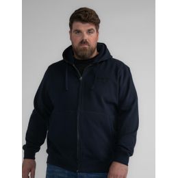 Kapuzensweatshirt PETROL INDUSTRIES "Men Sweater Hooded Zip", Herren, Gr. 5XL, blau (sky captain), Sweatware, Obermaterial: 70% Baumwolle, 30% Polyester, regular fit, Sweatshirts