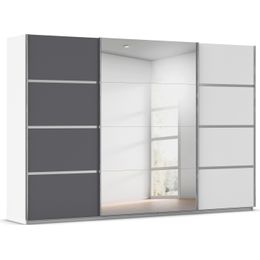 Kleiderschrank Rauch "Schwebet&uuml;renschrank OTTO&acute;s Choice Garderobe Schrank TOP ANGEBOT Avola", wei&szlig; (alpinwei&szlig;, graumetallic, leisten chrom), B:315cm H:229cm T:62cm, Holzwerkstoff, Schr&auml;nke, Kleiderschrank, mit eleganten Zierleisten in Chrom, Schwarz oder Wei&szlig; MADE IN GERMANY, Topseller
