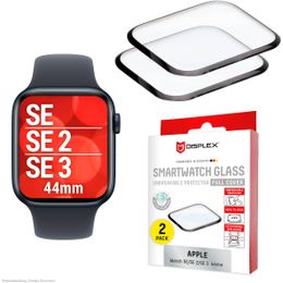 Displex Displayschutzglas "Smartwatch Glass Unbreakable Protector Full Cover", transparent, B:9cm H:2,2cm T:13,5mm, Displayfolien, Displayschutzfolie, kratz- & sto&szlig;fest