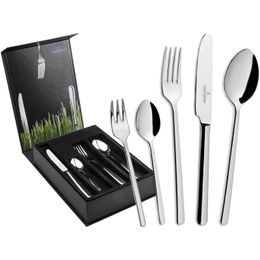 Besteck-Set "Tafelbesteck inkl. Besteckbox Ventura 30er Set silber", silber, 30 tlg., PICARD & WIELP&Uuml;TZ SOLINGEN, Essbesteck-Sets, Sp&uuml;lmaschinengeeignet