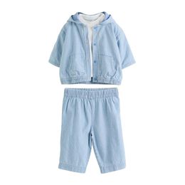 next Set boy Blue, White size 3-6 mths