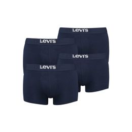 Levi's Boxershorts LEVI'S "Boxershort 4er Pack", Herren, Gr. L, blau, Obermaterial: 95% Baumwolle CO. 5% Elasthan EL., Unterhosen