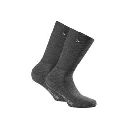 Kurzsocken Rohner Socks "Socken 2er Pack", Herren, Gr. 44-46, grau (anthrazit), Obermaterial: 42% Wolle mw. 41% Polyamid PA. 15% Polypropylen PP. 2% Elasthan EL., Socken