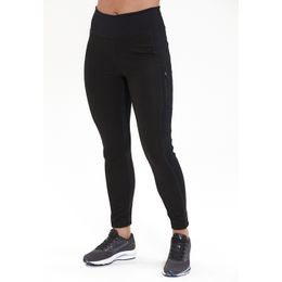 Endurance Damen Stoffhose "Janney", schwarz, Gr. 36, unifarben, 100% Nylon, Hosen, mit winddichter Funktion
