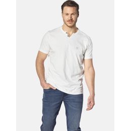 V-Shirt Jan Vanderstorm "Doppelpack T-Shirt OLEMARLID", Herren, Gr. XXL, wei&szlig; (wei&szlig; schwarz), Obermaterial: 100% Baumwolle CO., comfort fit normal, V-Ausschnitt, Shirts