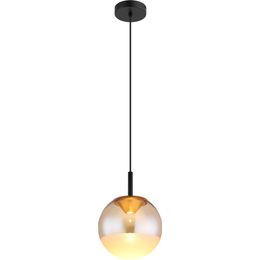 Globo LIGHTING H&auml;ngeleuchte "SEVERIN", schwarz matt, &Oslash; 25cm H: 130cm, 1 Stk., Leuchten, H&auml;ngelampe Esszimmer-Leuchte Esstischleuchte Wohnzimmer, H&auml;ngeleuchte