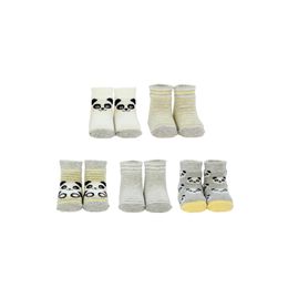 Kurzsocken Cucamelon "Socken 5er Pack", M&auml;dchen, Gr. 18-19, bunt (panda), Obermaterial: 84% Baumwolle CO. 14% Polyamid PA. 2% Elasthan EL., Socken