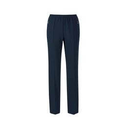 Schlupfhose GOLDNER "Reiseschlupfhose LOUISA", Damen, Gr. 50, N-Gr, blau (marine), Obermaterial: 100% Polyester COOLMAX PES(Coolmax)., Hosen Schlupfhose